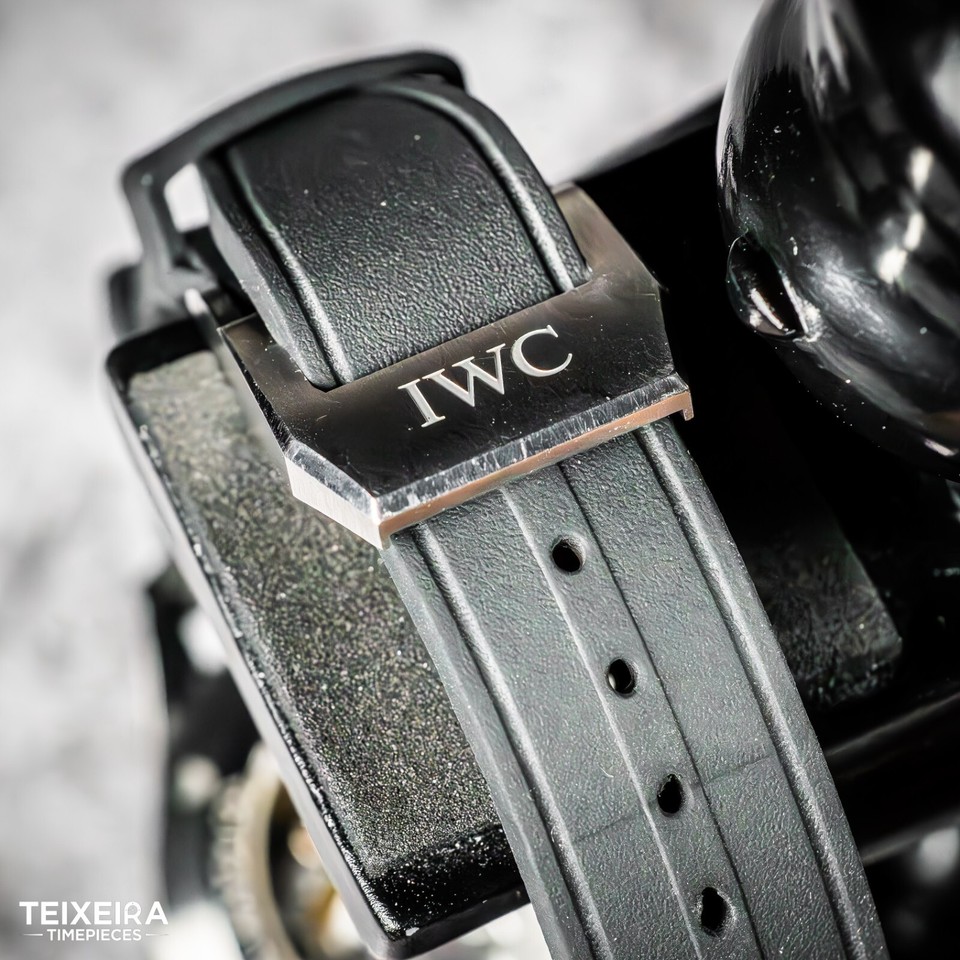 IWC Pilot's Chronograph Black Dial Boxes and Papers IW378001 Excellent ...