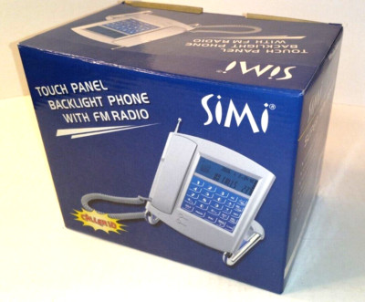 Simi WC 89 Touch Panel Corded Phone and FM Radio - New in Box | eBay