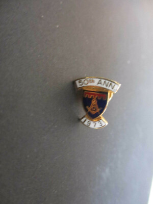Antique Masonic 1973 50th Anniversary Tie Tac Lapel Pin | eBay