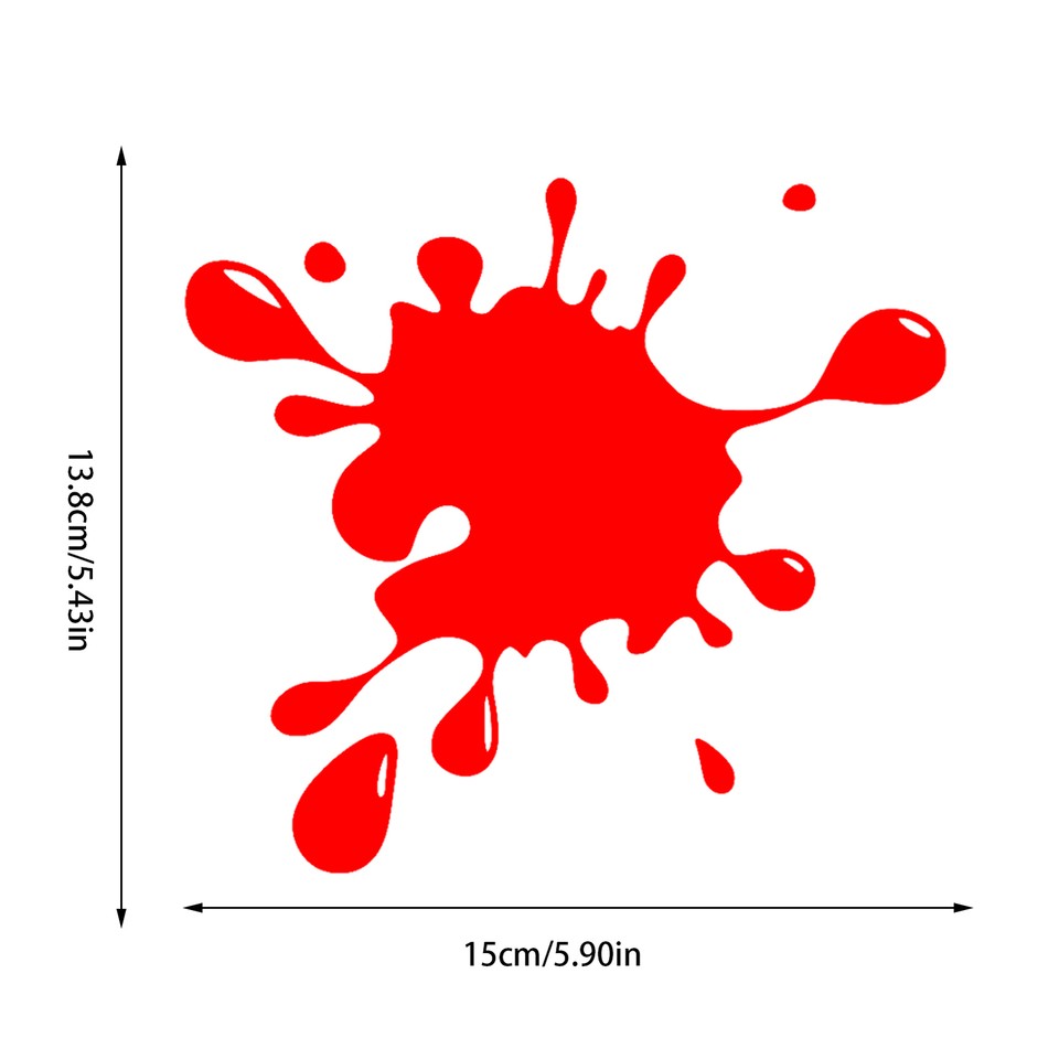 Paint Splatter Sticker Vinyl Decal Paintball Splat Shot Wall Car Window ...