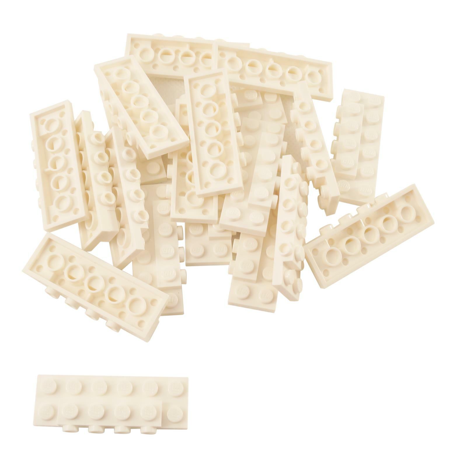 20 NEW LEGO Plate, Modified 2 x 6 x 2/3 with 4 Studs on Side White | eBay