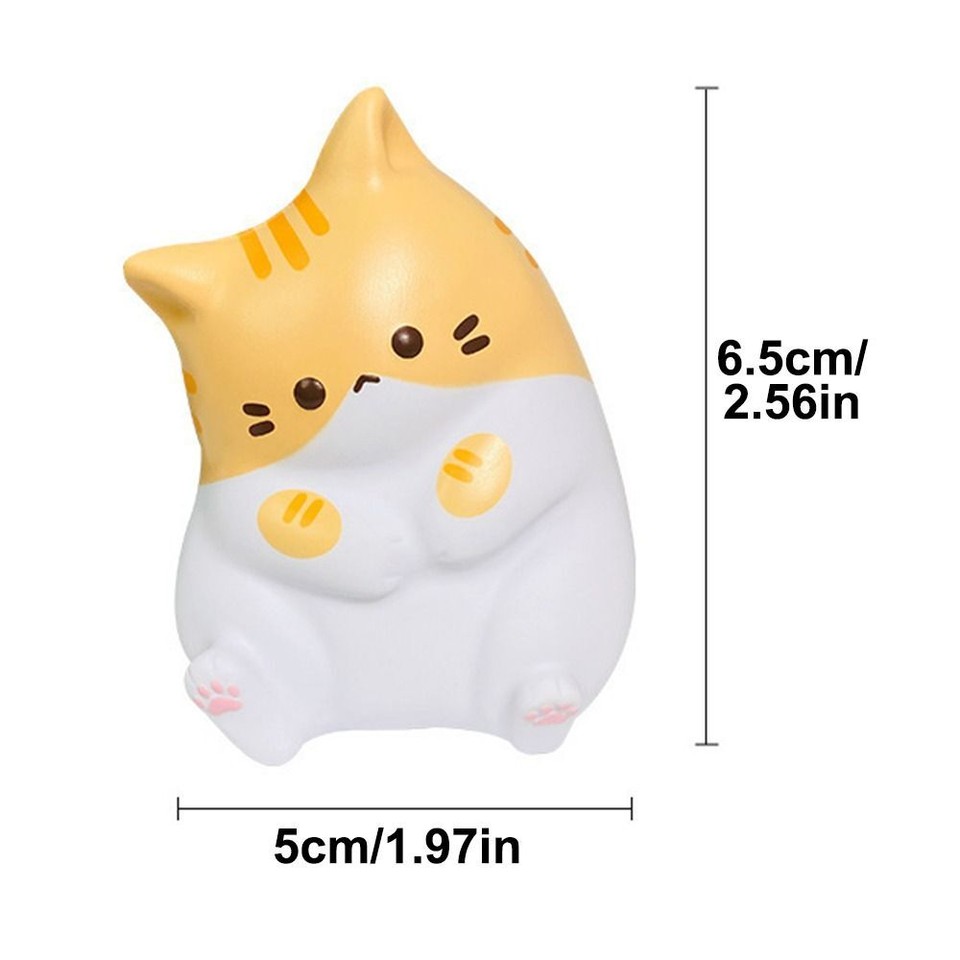 Cartoon Cat Squeeze Toys Plushie Release Anxiety Toy Decompression Doll ...