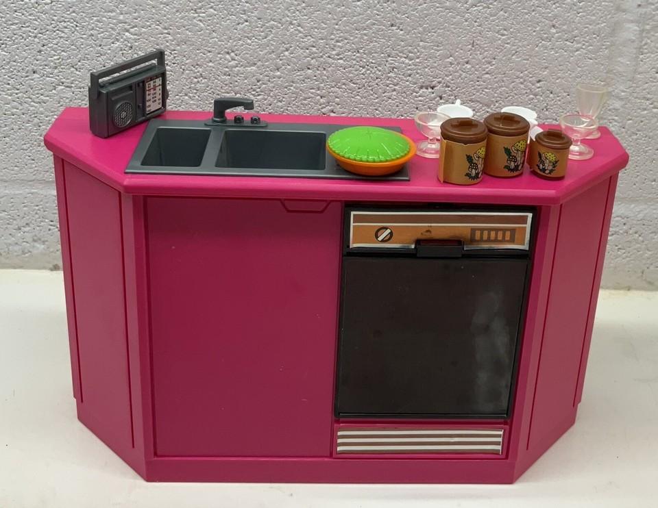 Vintage 1985 Arco Barbie Kitchen Play Set Jem Lindsey 80 pcs Fashion ...