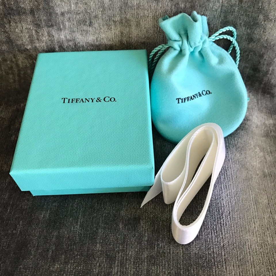 Tiffany & Co NEW Empty Blue Box Suede Pouch Gift Bag Polishing Cloth ...