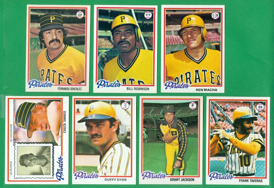 1978 TOPPS PITTSBURGH PIRATES TEAM SET NM PARKER CANDY GARNER STARGELL ...