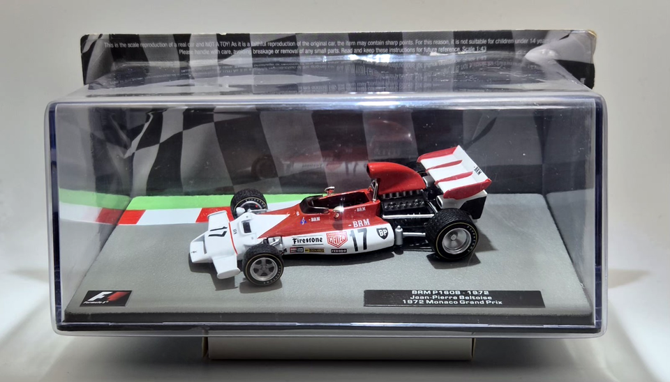 #40 Panini F1 Model Car Scale 1:43 BRM P160B Jean P. Beltoise 1972 ...