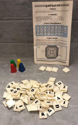 VINTAGE LAST WORD BOARD GAME BY MILTON BRADLEY 1985. Parts Only!!! | eBay