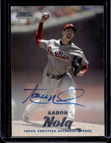 2017 Stadium Club Aaron Nola Auto Philadelphia Phillies SCA-AN | eBay