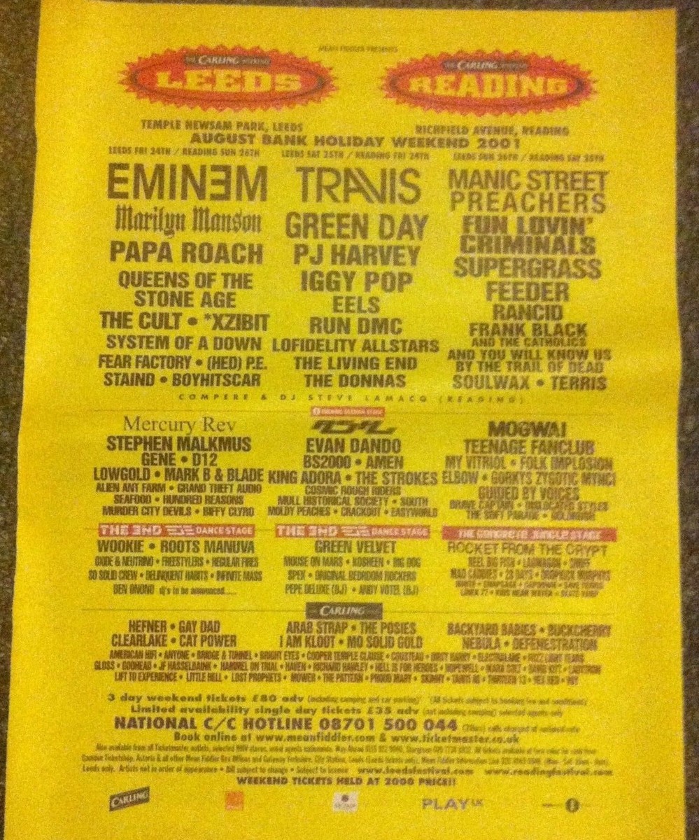 2001 Green Day Reading