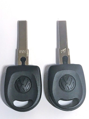 2 VW HU66T6 Volkswagen Transponder Chip Key Golf Jetta Passat Beetle ...