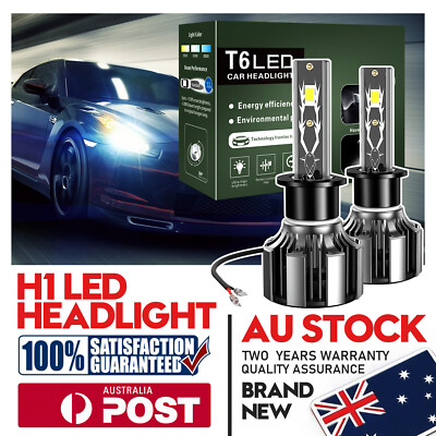 H1 Globes LED Headlight Beam Bulbs For Holden Colorado 2012–2019-BRIGHT ...