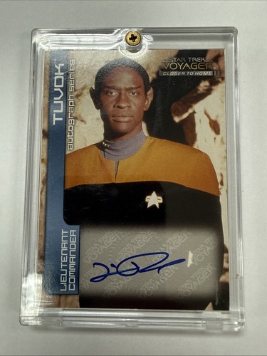 Skybox Star Trek Voyager Closer to Home A5 Tim Russ Autograph | eBay