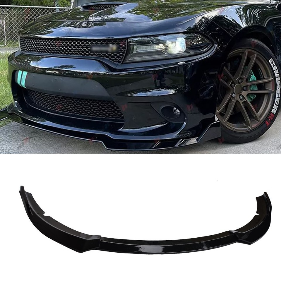 Fit for 15-23 Dodge Charger SRT Scat Pack Front Bumper Lip Splitter ...