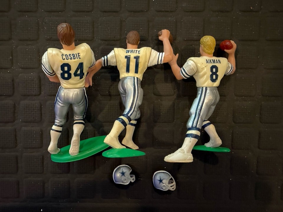 Dallas Cowboys starting lineup nfl figures lot Aikman, Danny White ...