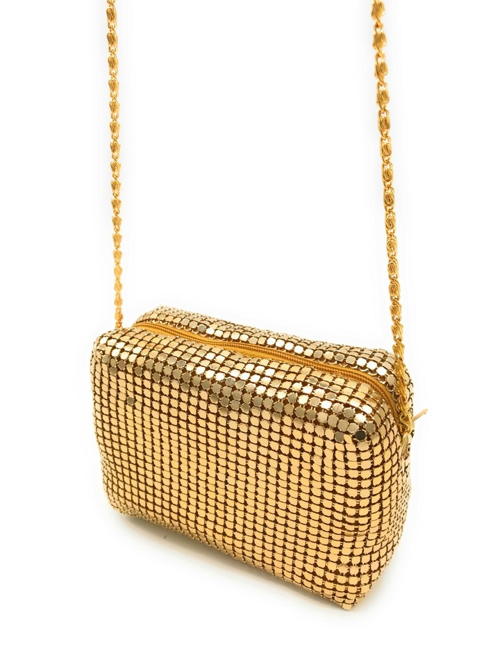 Small Evening Metal Mesh Party Prom Wedding Banquet Purse (USA Stock ...