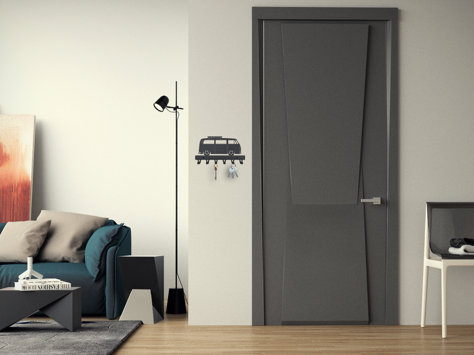 VW T2 gift key holder Transporter Wall rack Metal VAN Bus Hippy ...