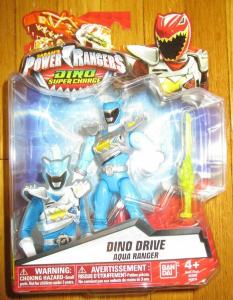 Power Rangers Dino Super Charge Drive Aqua Ranger Action Figure Bandai ...