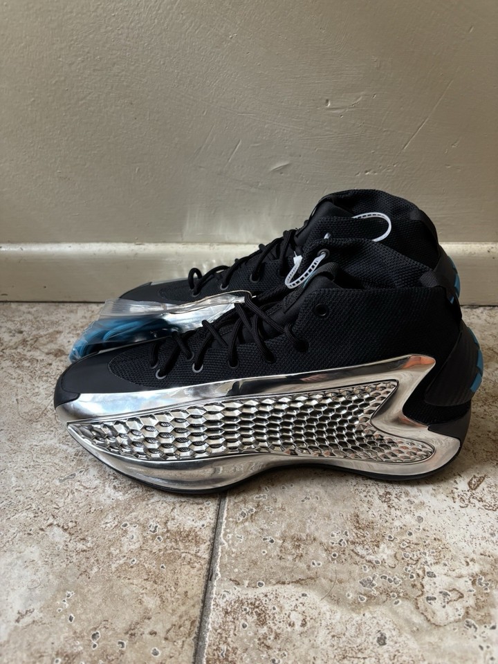 NEW Adidas AE1 Basketball Shoes Chrome Silver Men's Size 9 JI0424 Ant ...