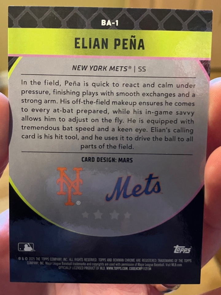 🔥 ELIAN PENA - "ASCENSIONS" CASE HIT - JUST PULLED! 🔥 2025 BOWMAN ...