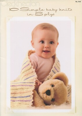 Cleckheaton Knitting Pattern Book 948 - 10 Simply Baby Knits in 8plys 0 ...