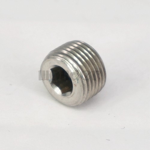 M18x1.5mm Male SS304 Countersunk End Plug Internal Hex Head Socket Pipe ...