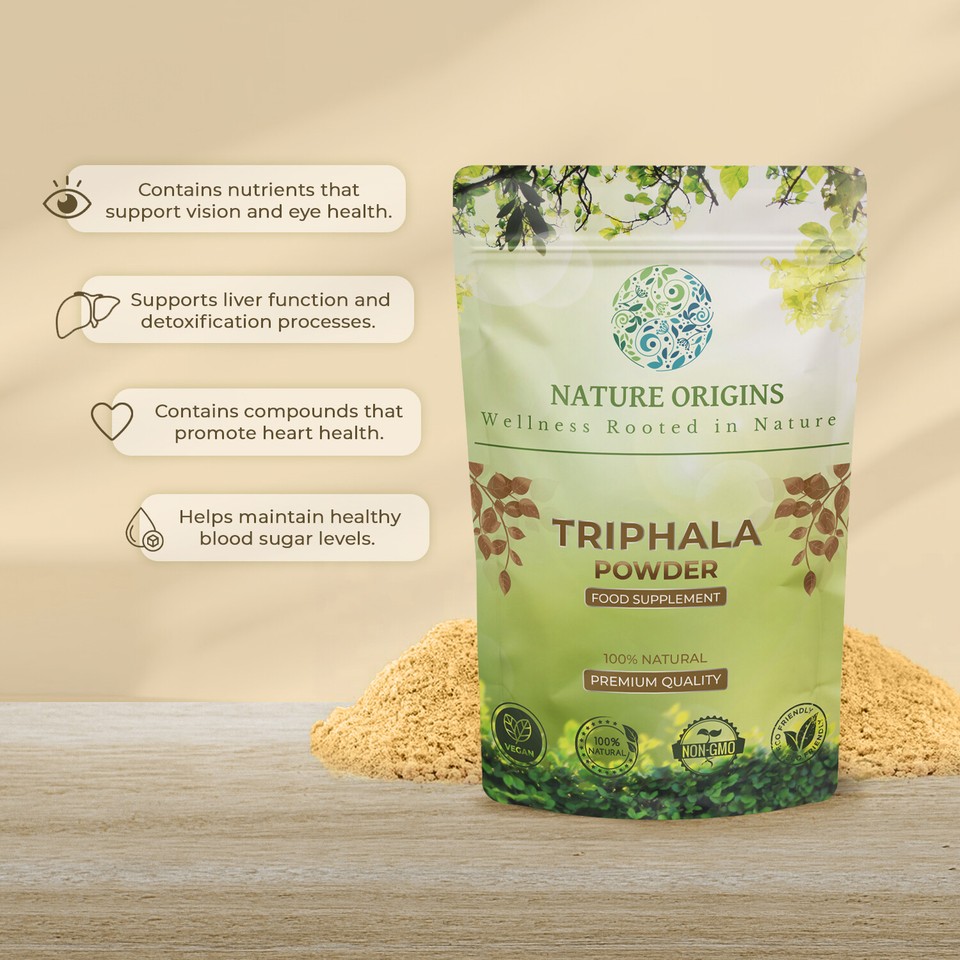 Pure Triphala Powder Colon Cleanse, Eye Health, Life Tonic 50G - 1KG ...