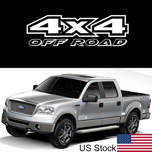 For Ford F-150 F150 4X4 OFF Road White Rear Trunk Side Fender Bed Decal ...