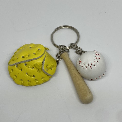 Baseball Glove Bat And Ball Keychain | eBay