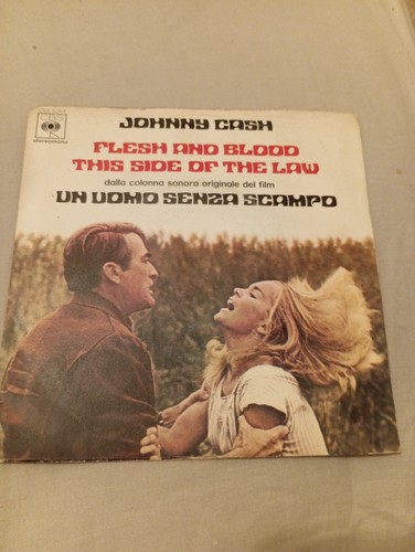 Johnny Cash Flesh and Blood (film I walk the line)CBS 7"+PS Italy Mint ...