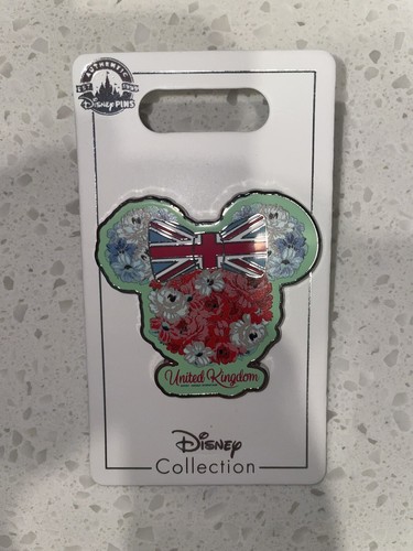Flower Mickey Icon England UK Pavilion Epcot World Showcase Disney Pin ...