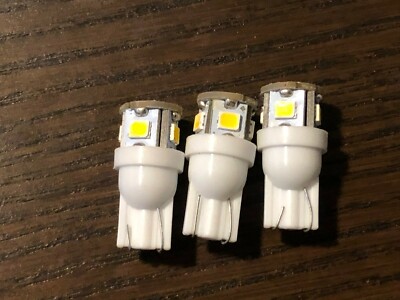 3 New Warm White 8V Wedge Lamp LED Light Bulbs for Pioneer Project/One ...
