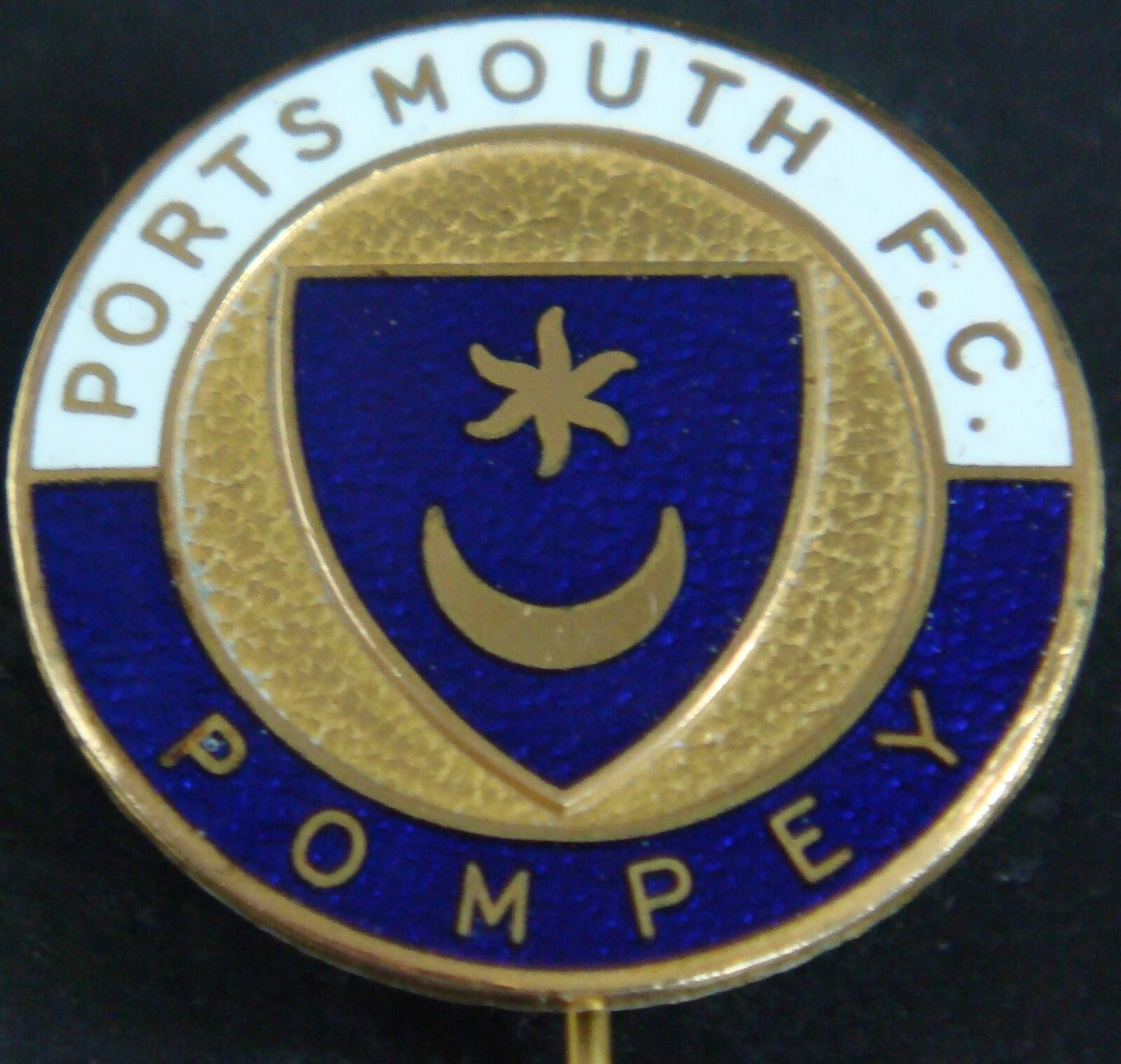 Portsmouth Football Club Logo PORTSMOUTH FC Vintage Club Crest Badge