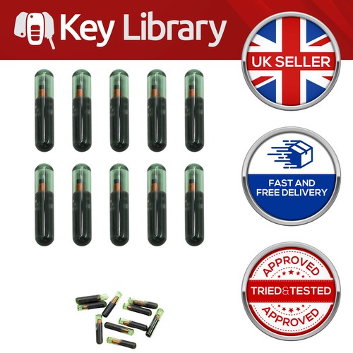 10 x Original Megamos ID48 T6 Glass Transponder Car Key Immobiliser ...