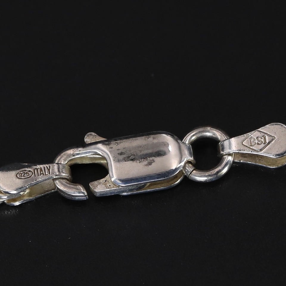 Sterling Silver - ITALY BSI 3mm Rope Chain 22" Necklace - 13g | eBay