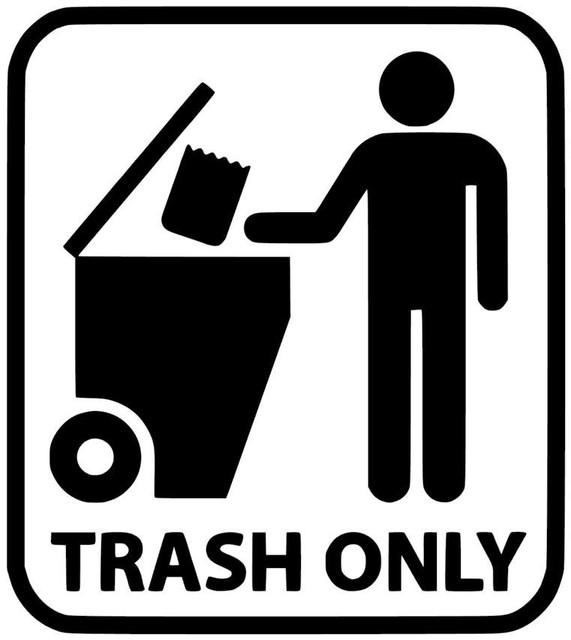 Garbage Can Sign