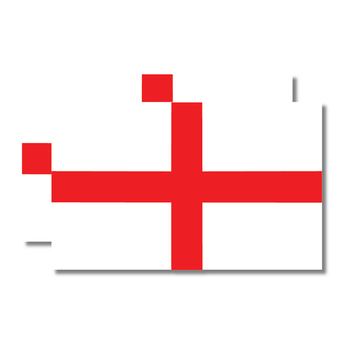 St Georges Flag Self Adhesive Sticker - UK Britain England Car Van ...
