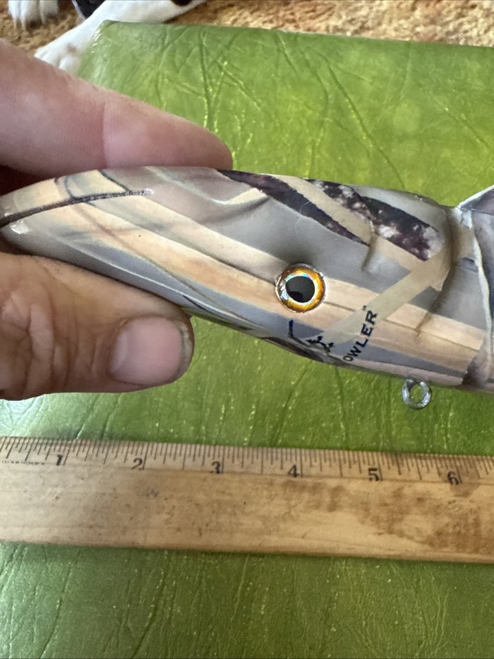 Vintage Unusual Camouflage Water Fowler Ice Spearing Fish Decoy Goose ...