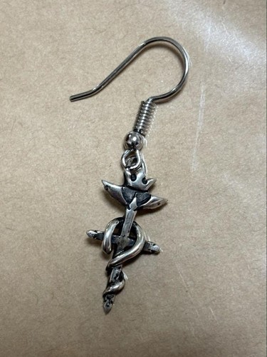 Fullmetal Alchemist Flamel Silver Earrings Gallis 925 Official Snake | eBay