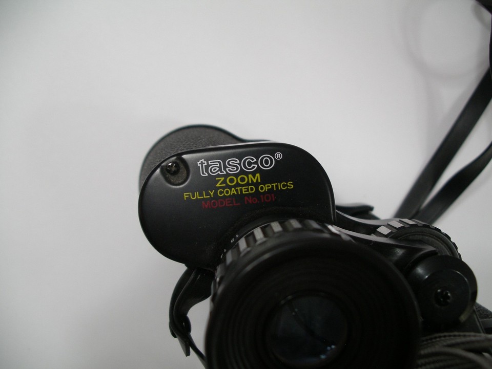 Vintage Tasco Zoom Model No. 101 Binoculars Fully Coated Optics 7X ...