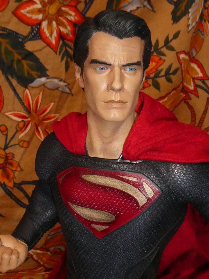SIDESHOW SUPERMAN MAN OF STEEL PREMIUM FORMAT 1/4 STATUE 300351 #349/ ...