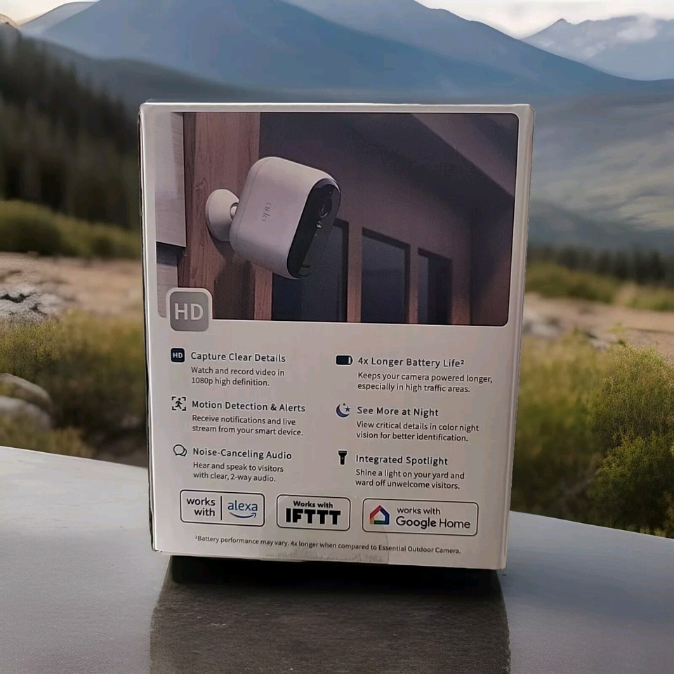 Arlo Essential XL Outdoor Camera HD (2nd Generation) - Wireless 1080p ...