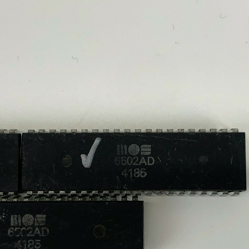 MOS Stamped 6502AD CPU Chip Microprocessor for Commodore Floppy VIC 20 ...