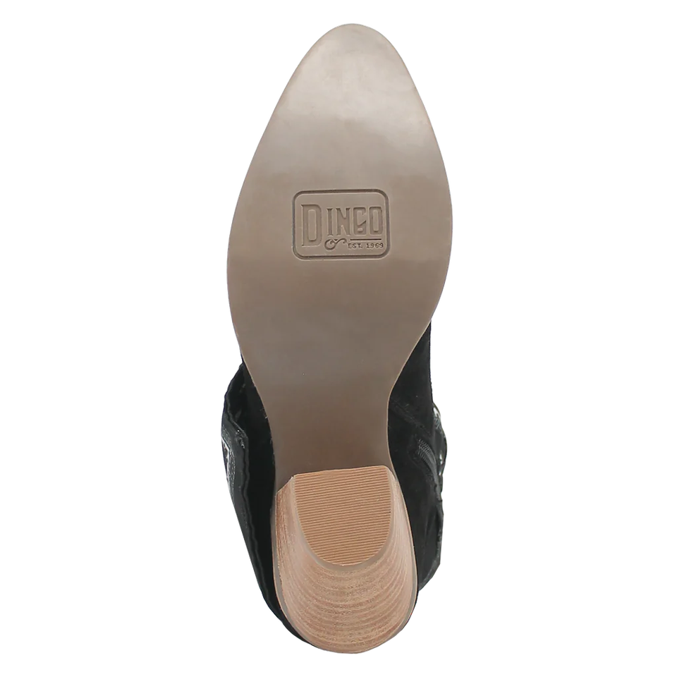 Dingo Ladies Bandida 7" Black Western Boots DI184-BK | eBay