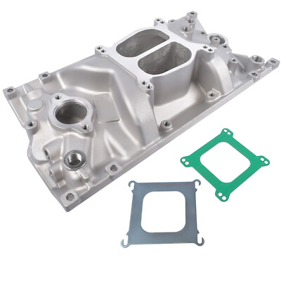 For Chevy Small Block Vortec 305 / 350 Carbureted Dual Plane Intake ...