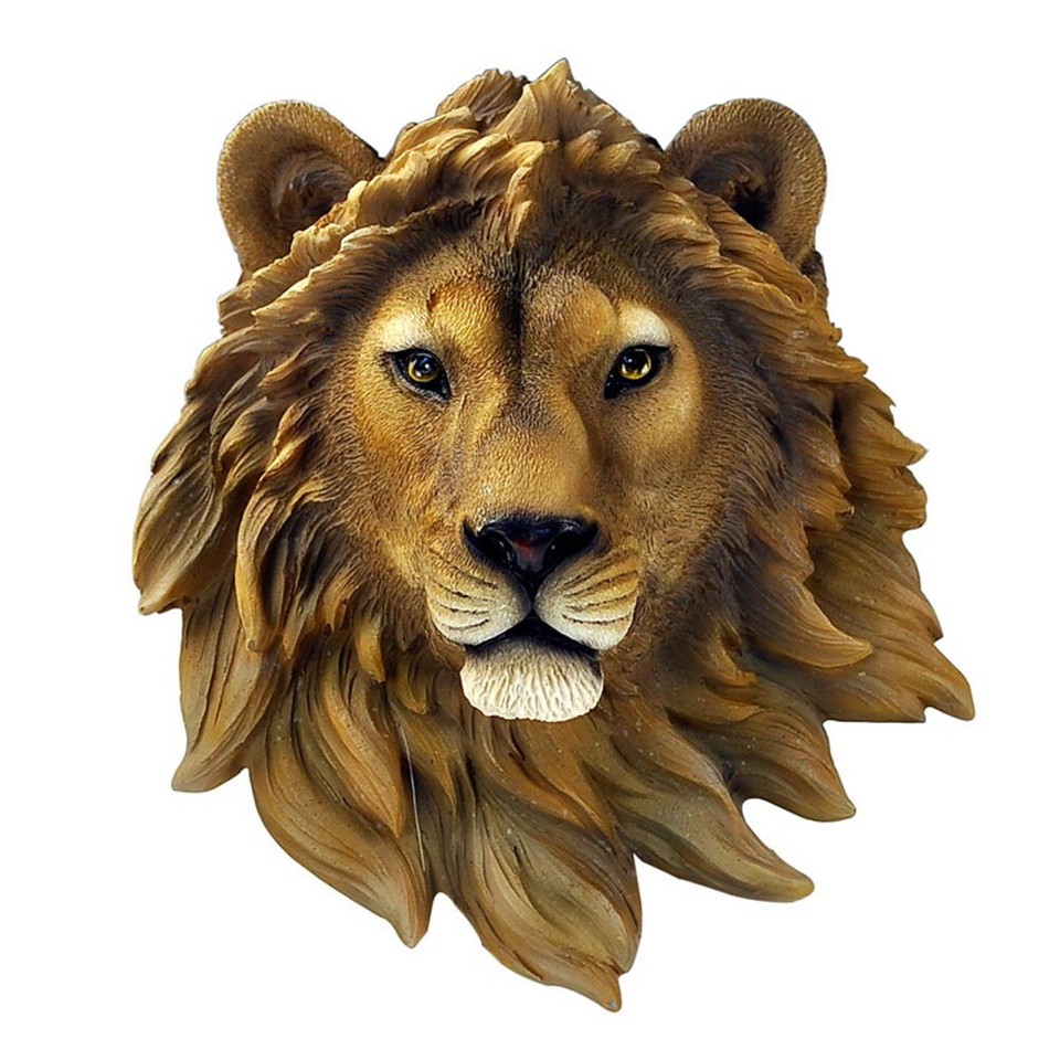 Wall Mount Hanging Animal Head Ornament Decoration Resin Realistic ...