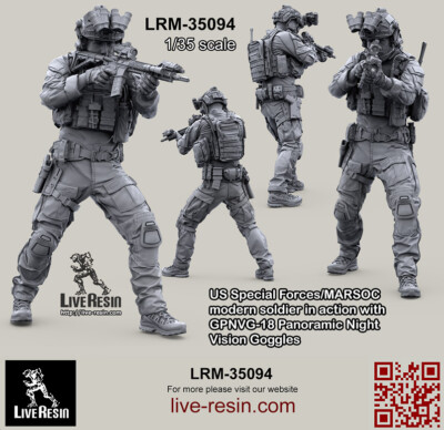 1/35 USSF/MARSOC Soldier w/GPNVG-18 Panoramic Night Vision Goggles ...