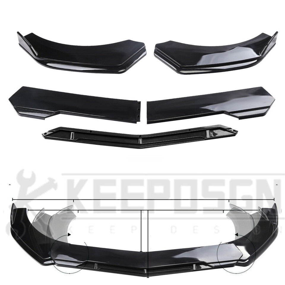 For Subaru Forester XT STI SF5 Glossy Front Bumper Lip Splitter Body ...