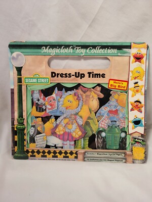 Magicloth Toy Collection Sesame Street Big Bird Magnetic Paper Doll ...