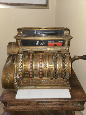 Antique 1912 Brass National Cash Register NCR 552. Professionally ...
