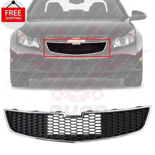 New Front Grille Chrome Shell with Black Insert Fits 2011-2014 ...